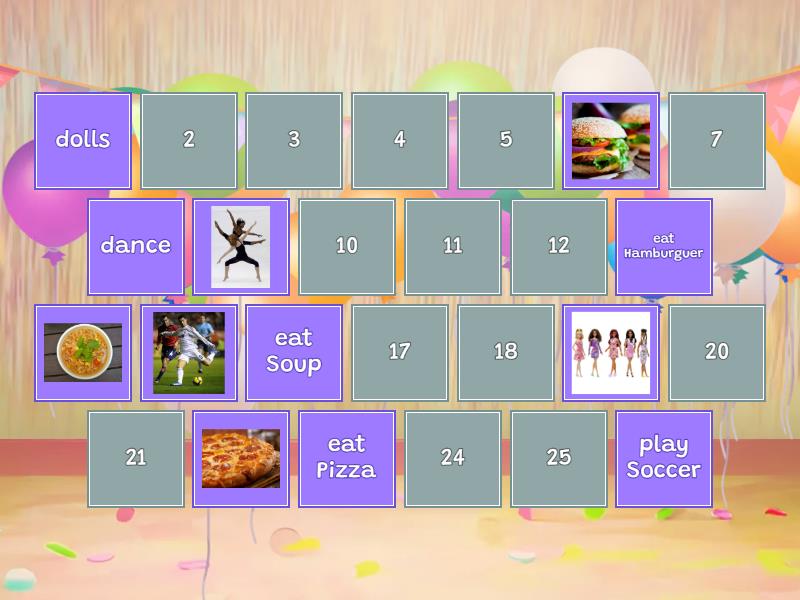 Julieta's First class game - Matching pairs