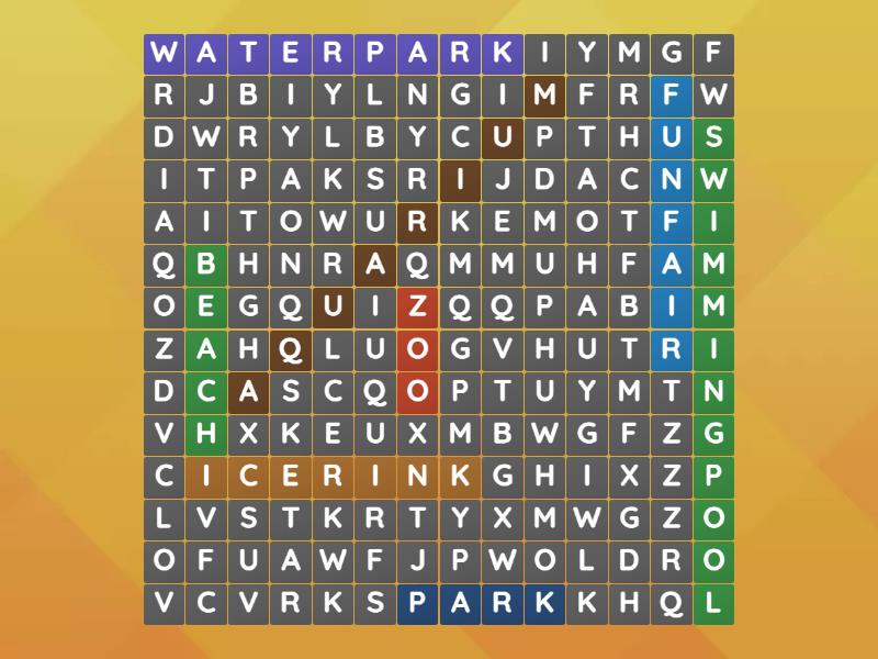 Tiger Time 2 Unit 6 On holiday - Wordsearch