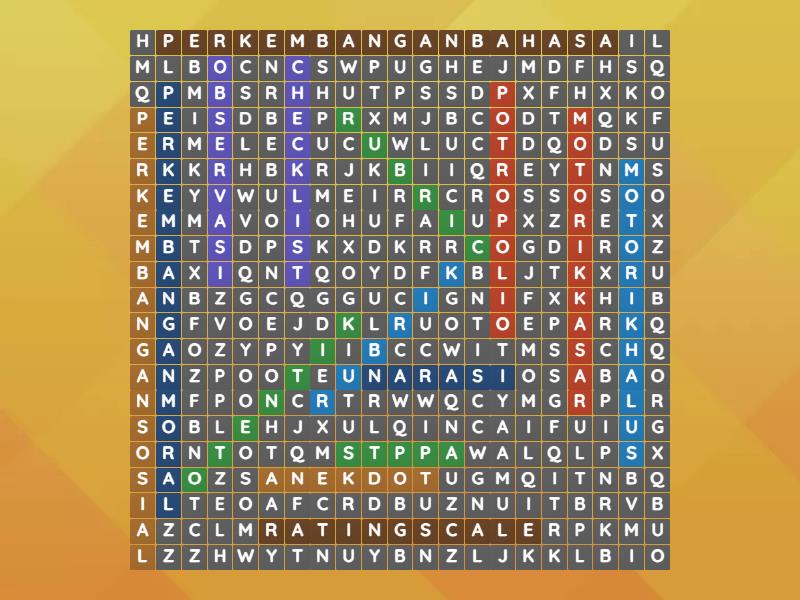 Asesmen AUD - Wordsearch