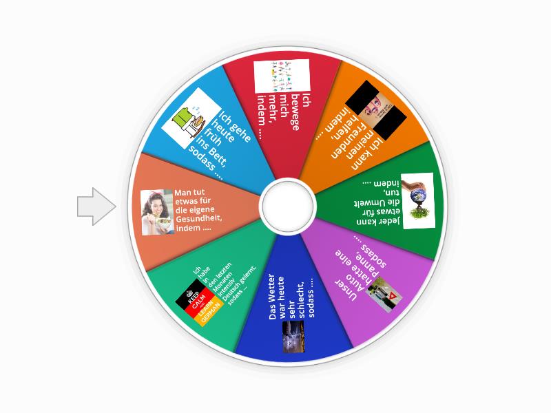 indem/sodass Menschen B 1.2. K20 - Random wheel