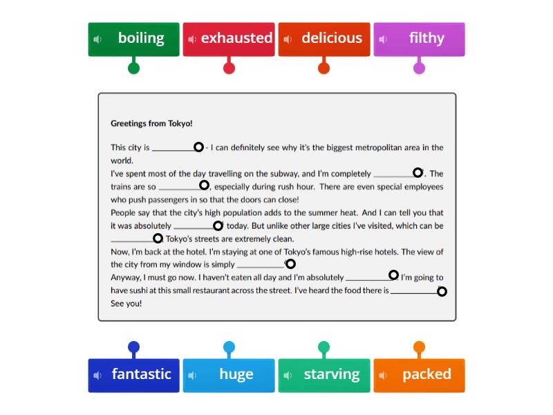 Extreme adjectives - Labelled diagram