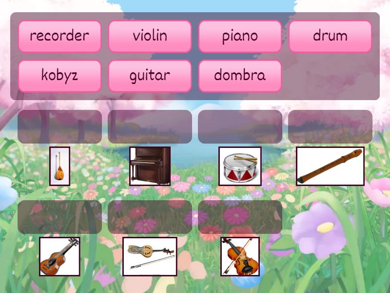 Guess the musical instrument - Match up