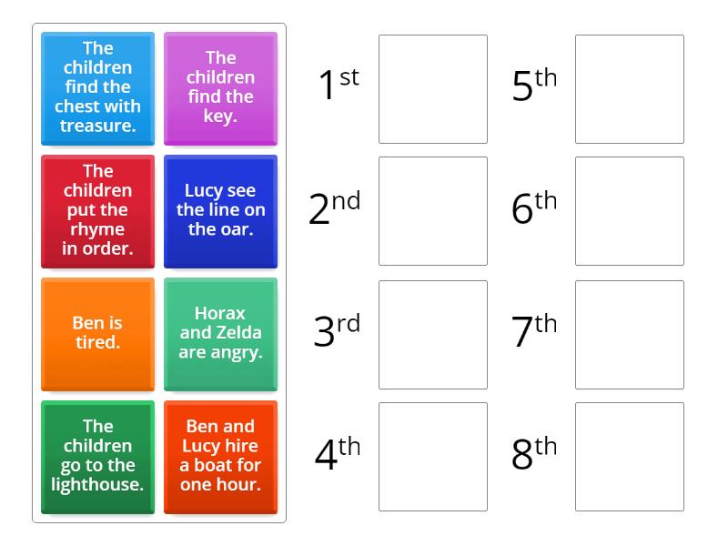 SM4, unit 9, story order - Orden correcto