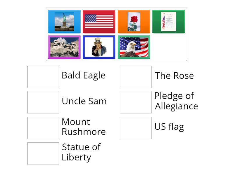 American symbols - Match up