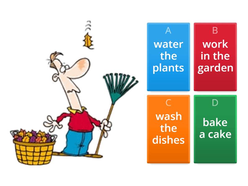 Household chores 1 - Quiz