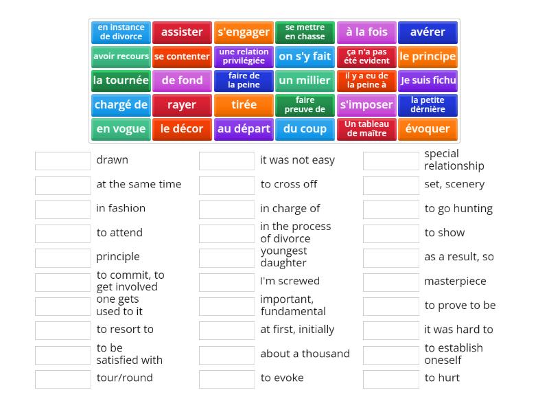 Y12 - Unit 1 CAT feedback - Match up