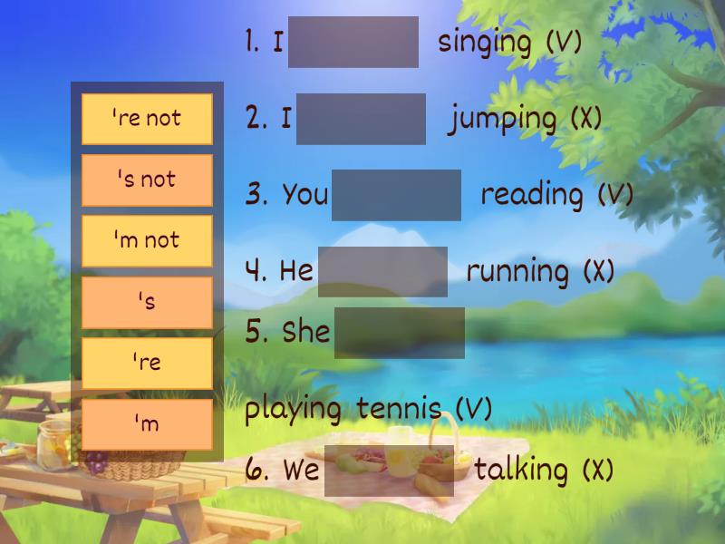 KB2 U5 Present Continuous - Complete the sentence