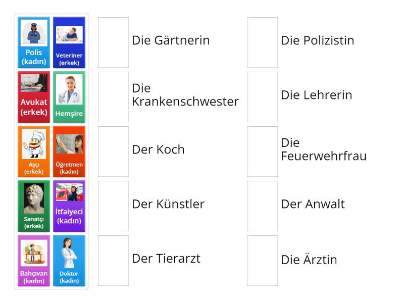 Die Berufe - Match up