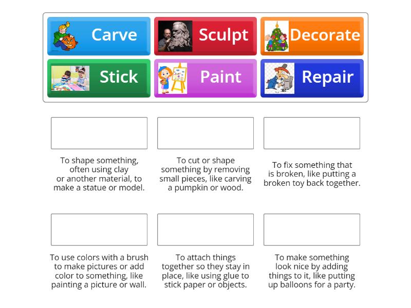 art verbs - Match up