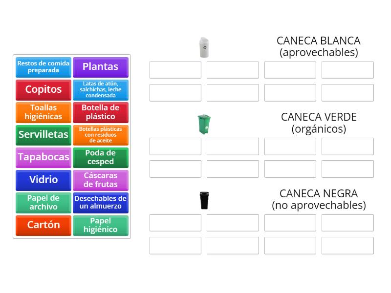 SEPARACIÓN DE RESIDUOS - Group sort