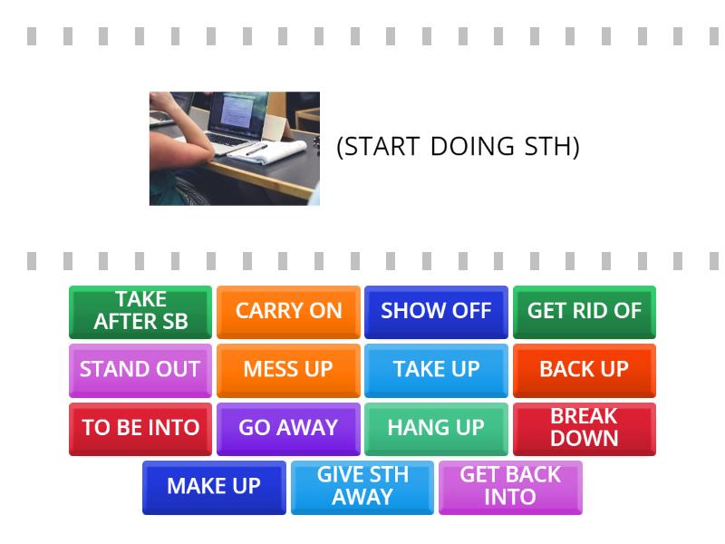 PHRASAL VERBS 3 - Find the match