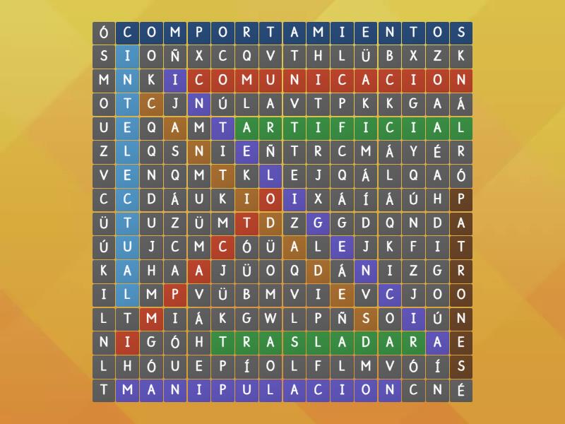 Inteligencia artificial - Sopa de letras