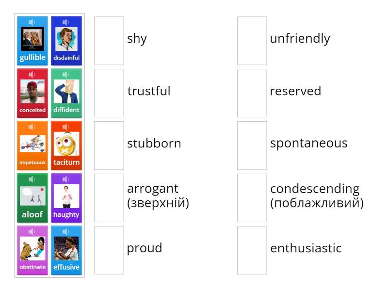 Personality - Match up