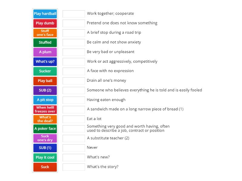 Slangs and expressions - Associação
