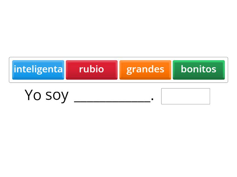 La Familia y adjetivos - Complete the sentence