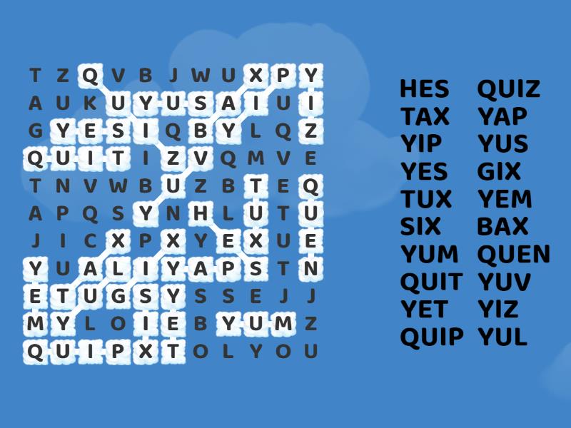 lesson 7 word search - Wordsearch