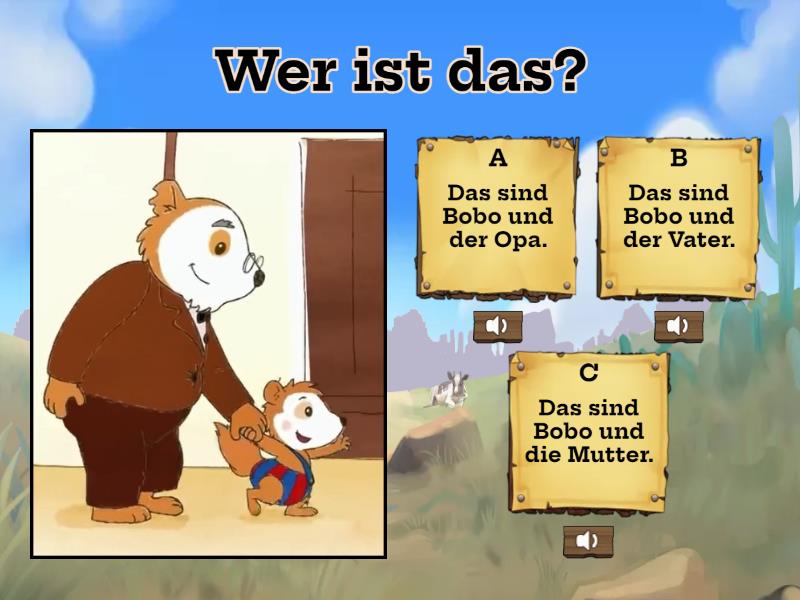 Bobo auf dem Bauernhof - Cuestionario