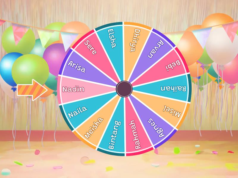 Spin Nama Kelas 4 - Spin the wheel