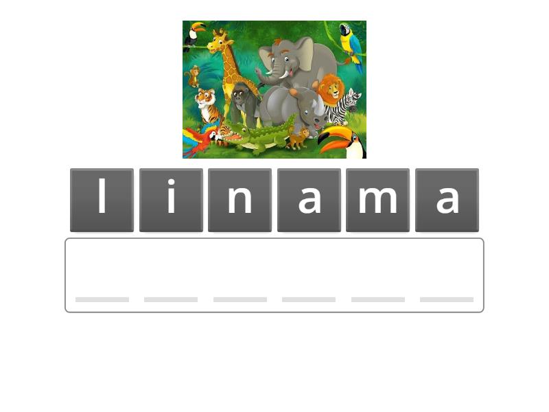 YLE Starters Animals part 1 - Anagram