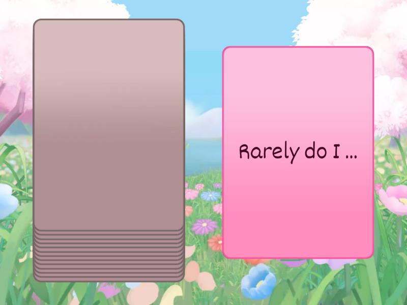 Inversion (Advanced) speaking activity - Speaking cards