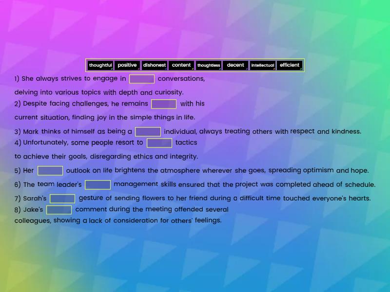 Personality+ (1C Roadmap B2) - Missing word