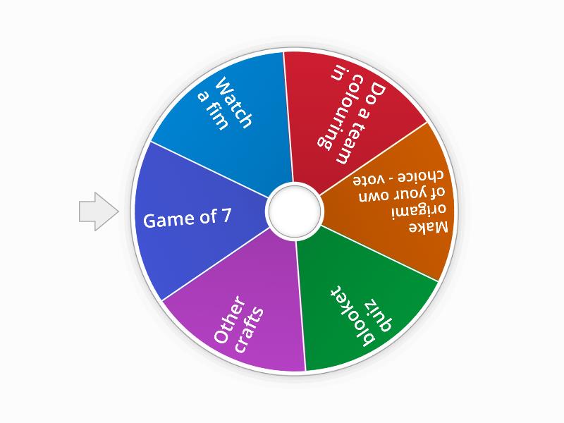 End of Term Spinner - Spin the wheel