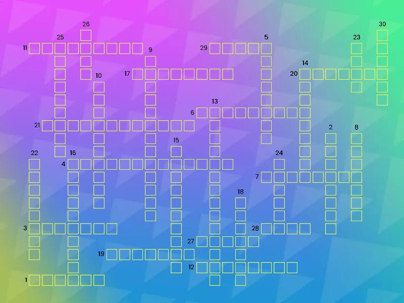 La ropa y los colores - Crossword