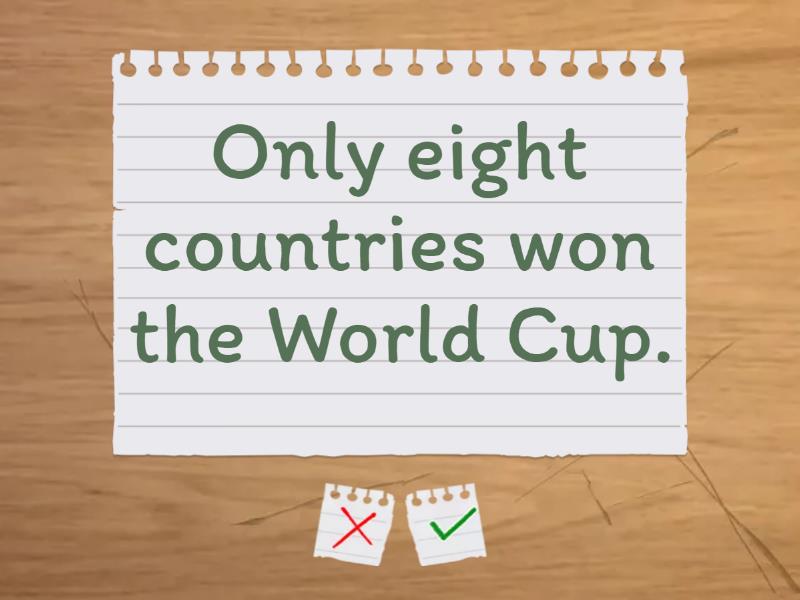 Football facts - Flash cards