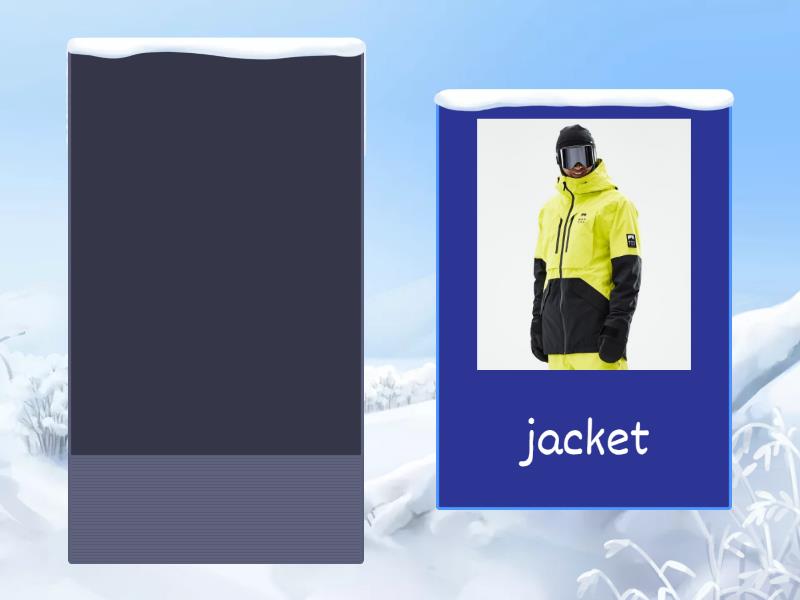 Skiing vocabulary cards - Speaking cards