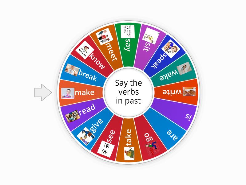 PAST SIMPLE - IRREGULAR VERBS - Spin the wheel