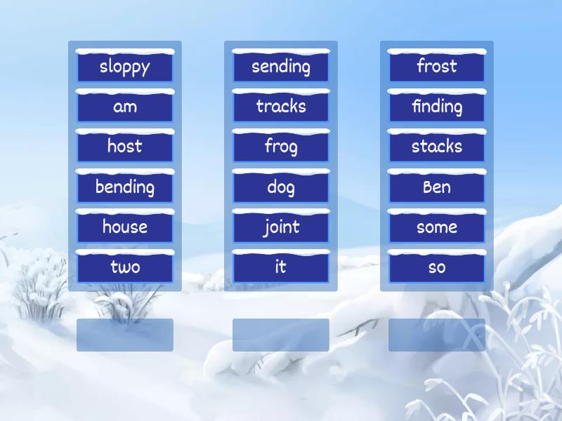 SETS OF THREE - Make sets