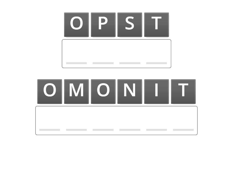 types of animation - Anagram