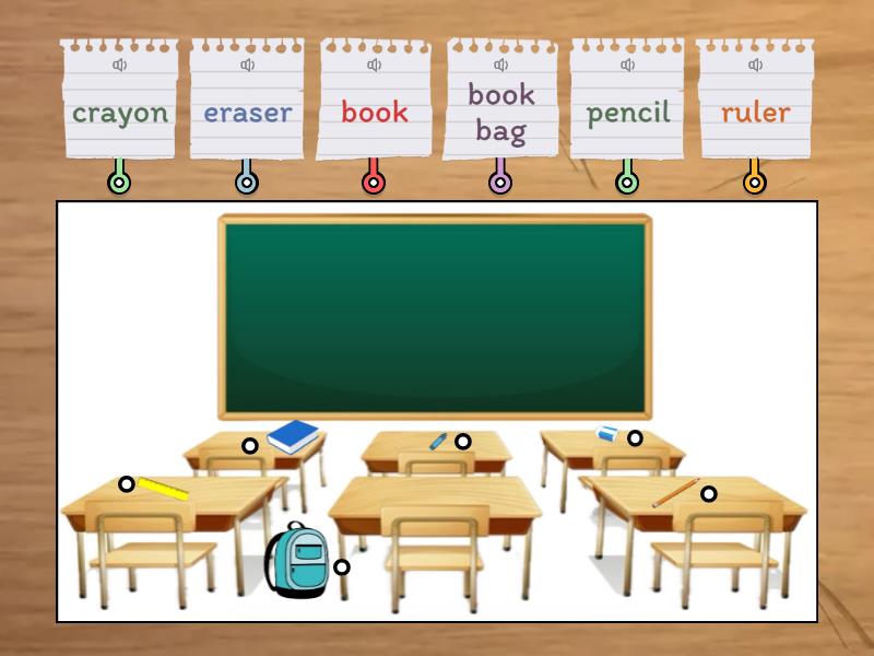 13. Unit 4: In the Classroom (Labeling objects) - Labelled diagram