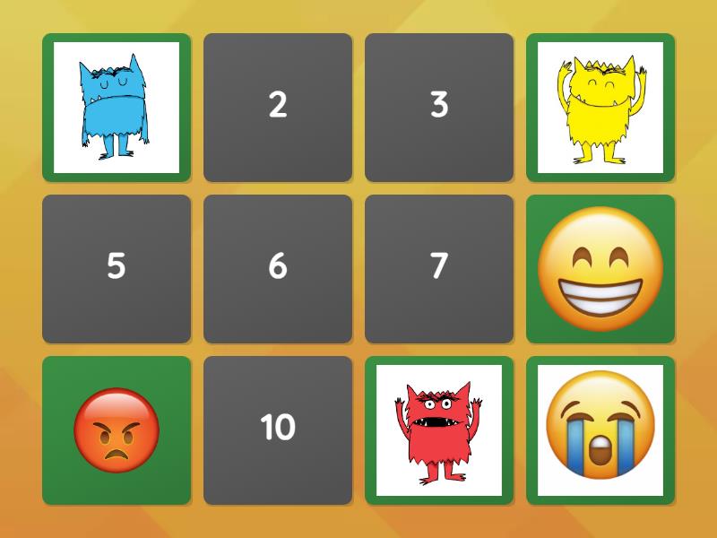 The Colour Monster - Matching pairs