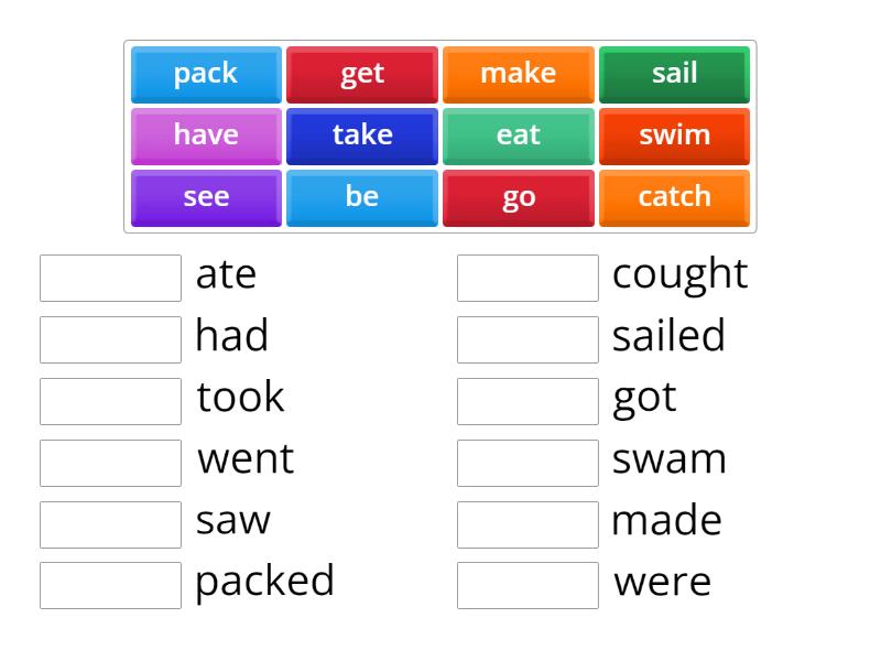 Past simple - Match up