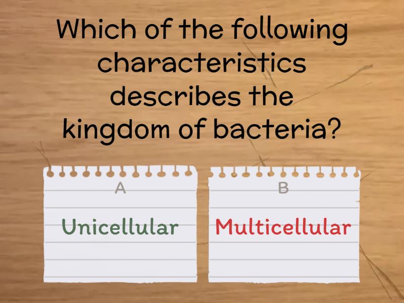 classifying organisms - G5 - Quiz