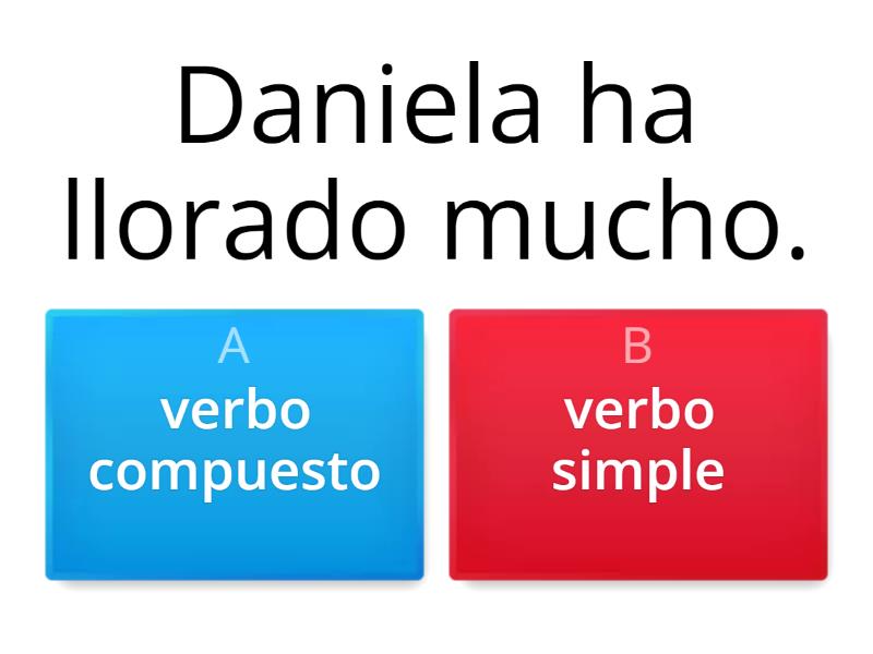 Verbos simples y compuestos - Quiz