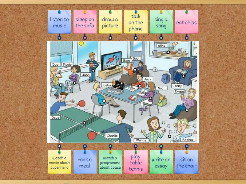 What are they doing ? Let's describe a picture using Present Continuous ...