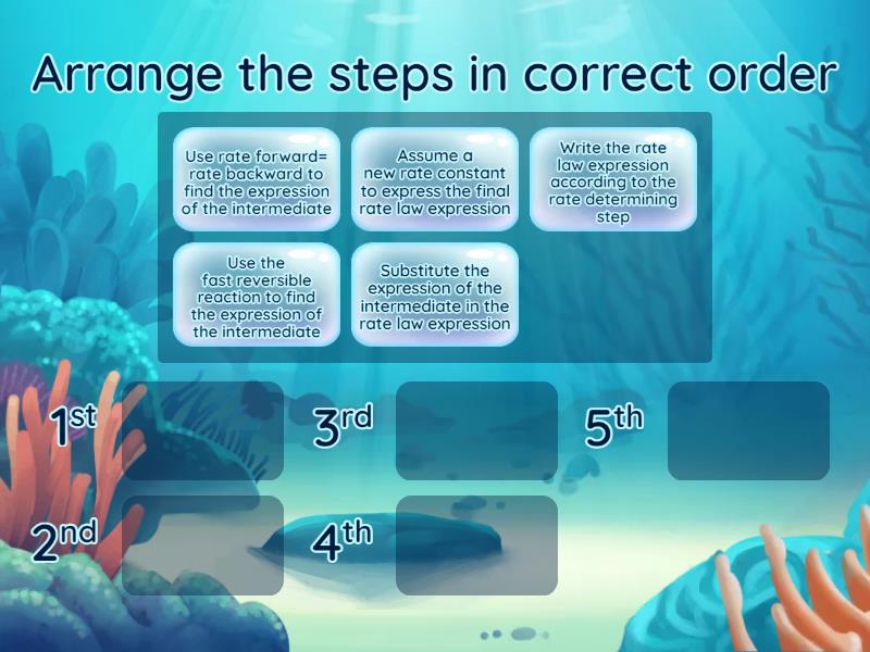 Finding order steps - Rank order