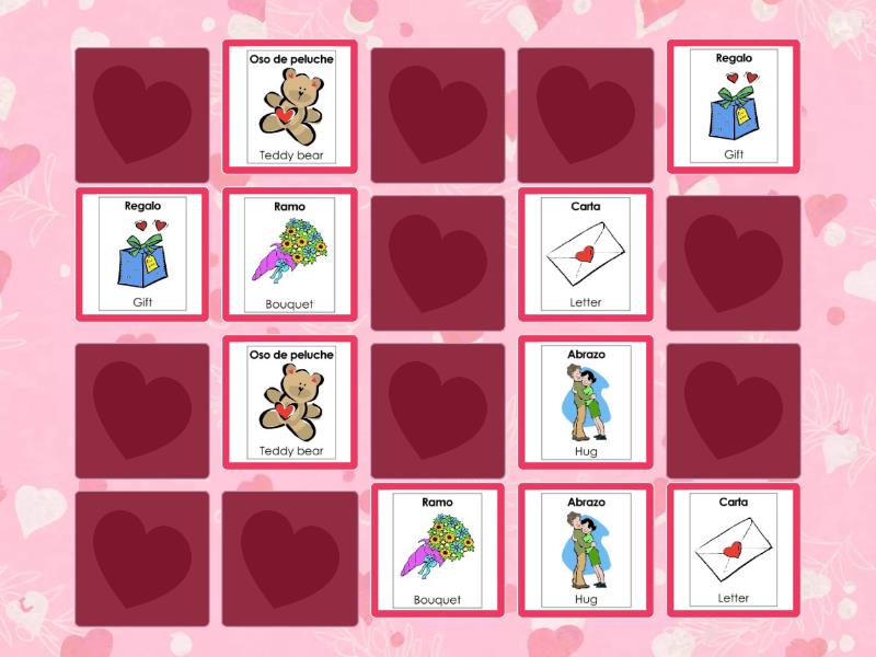 memoria san valentin - Matching pairs