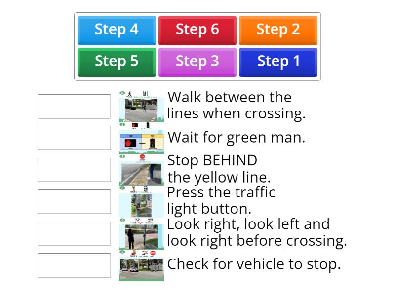 Traffic Light Steps - Match up
