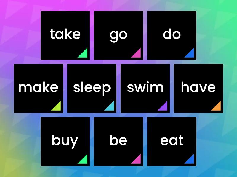 IRREGULAR VERBS - Flip tiles