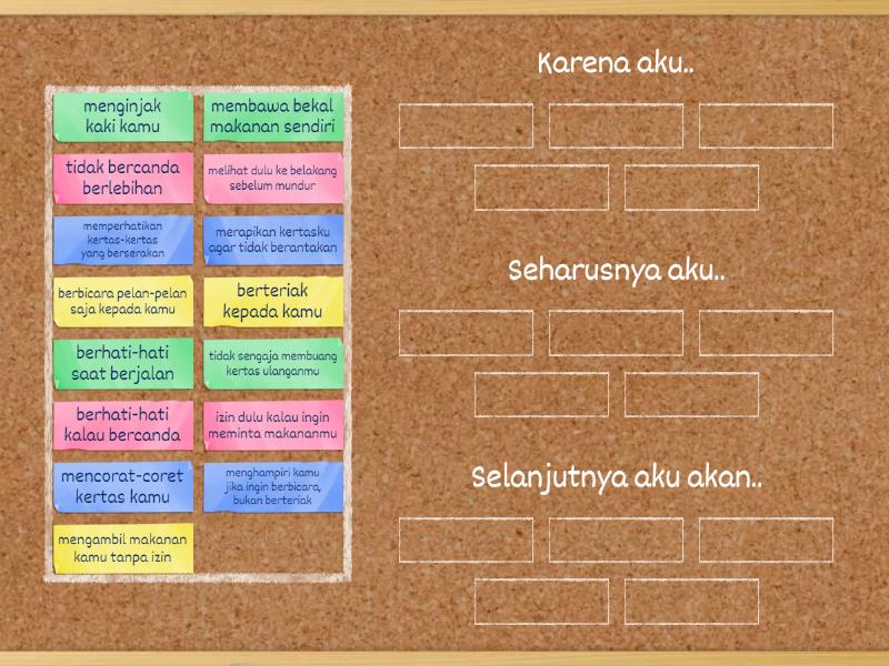 Aku minta maaf.. - Group sort