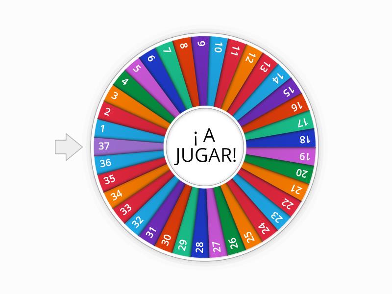 Ruleta, números del 1 al 37... - Random wheel