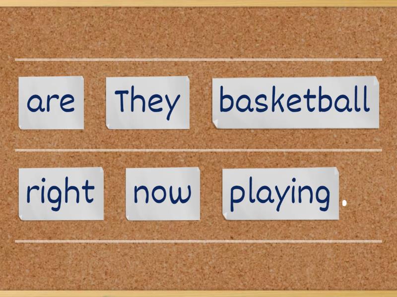 Verb Review - (Present Continuous) - Unjumble