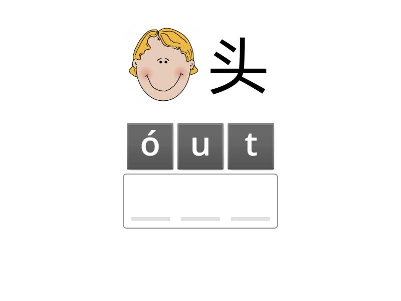 Body parts - Reorder the Pinyin - Anagram