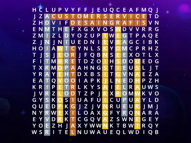 Nama Pekerjaan TKJ [RAFFA RAFI MESSI] - Sopa de letras