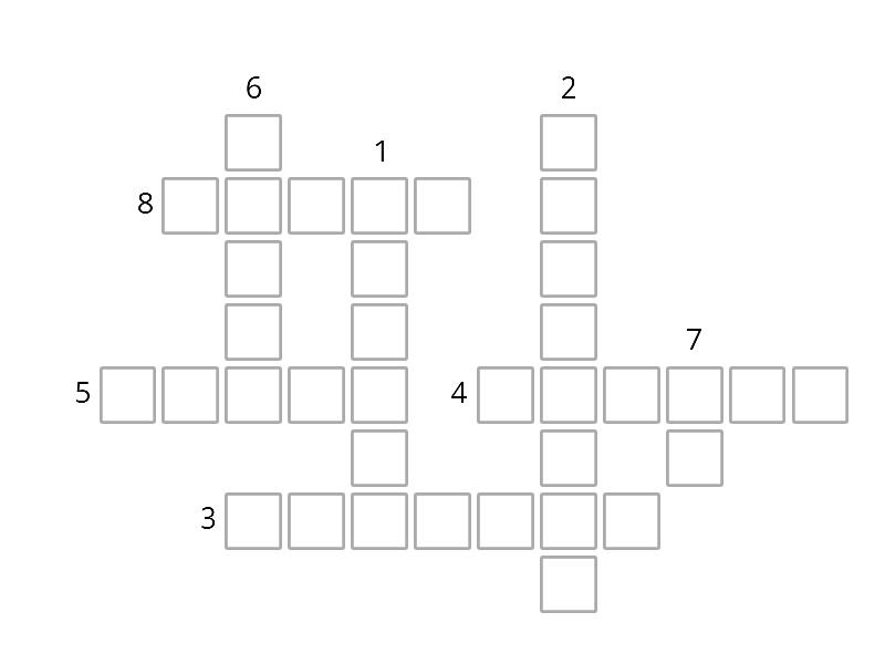AS2 Unit 3 things - Crossword