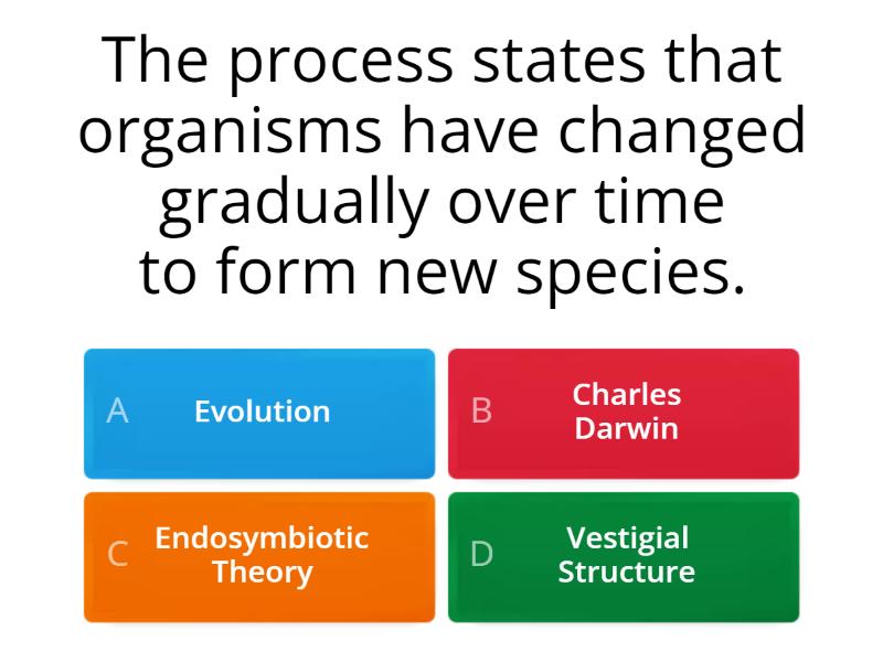 Natural Selection - Quiz