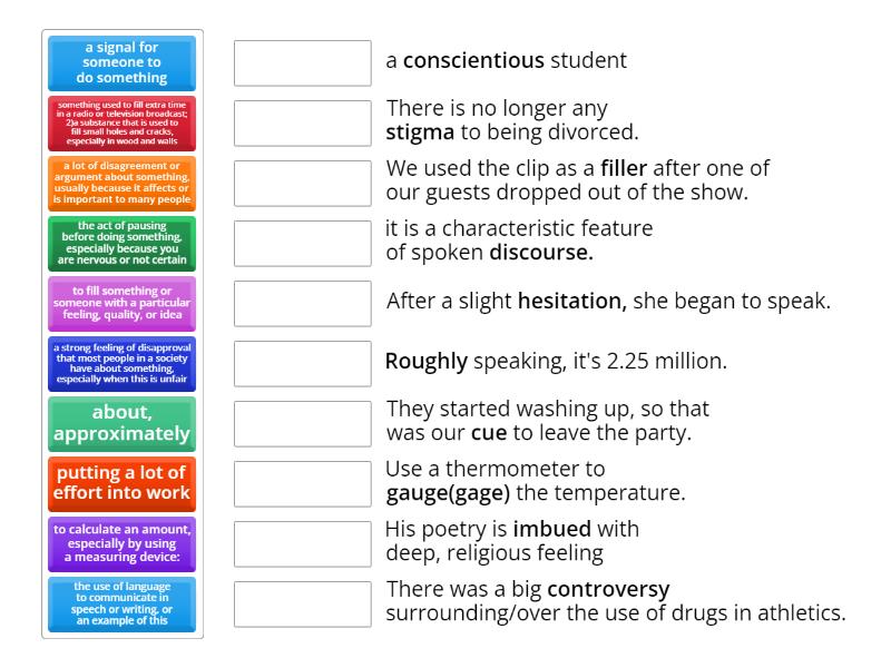 Why do we, like, hesitate when we, um, speak? - Match up